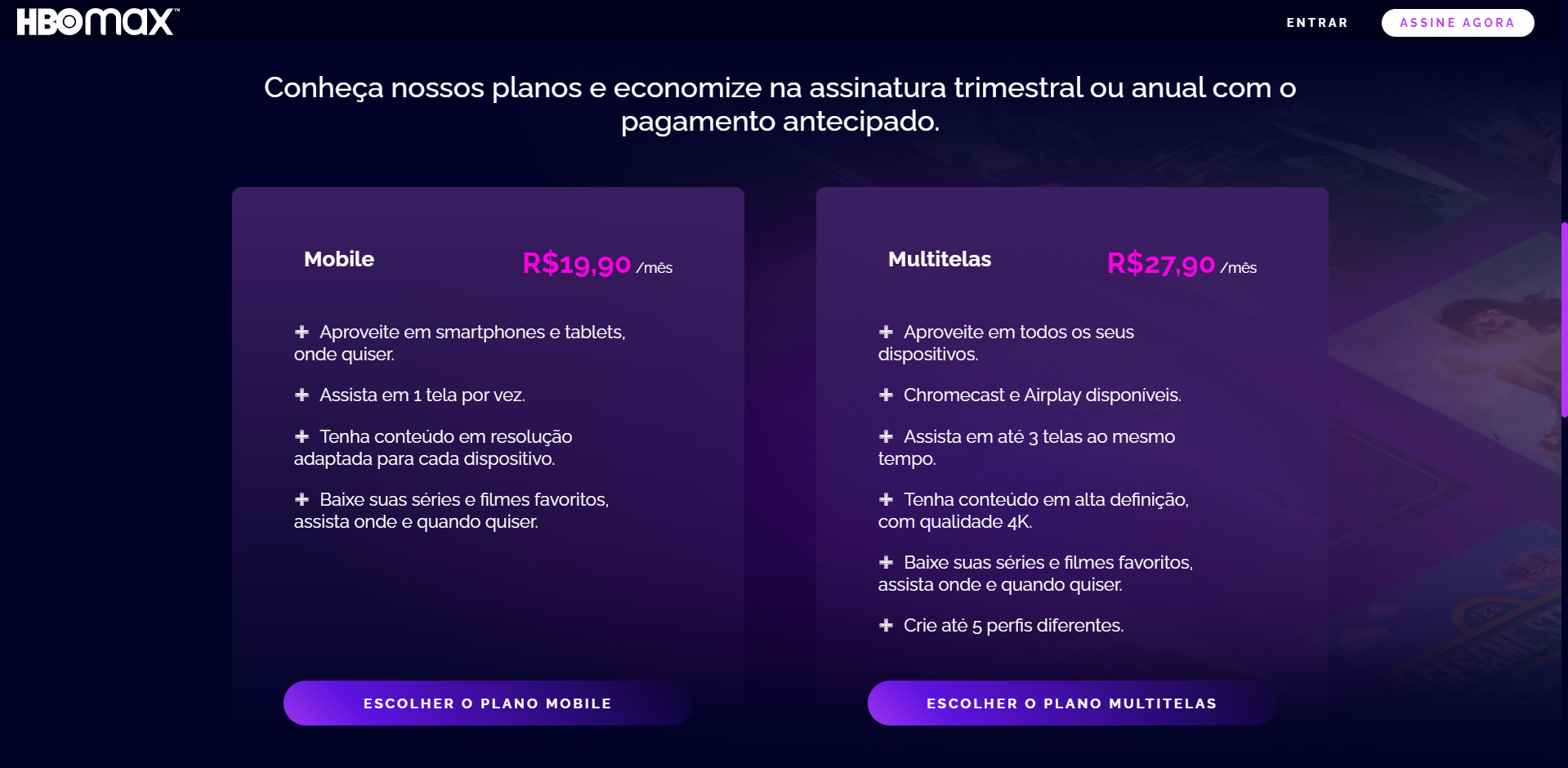 Detalhes Projeto - HBO MAX